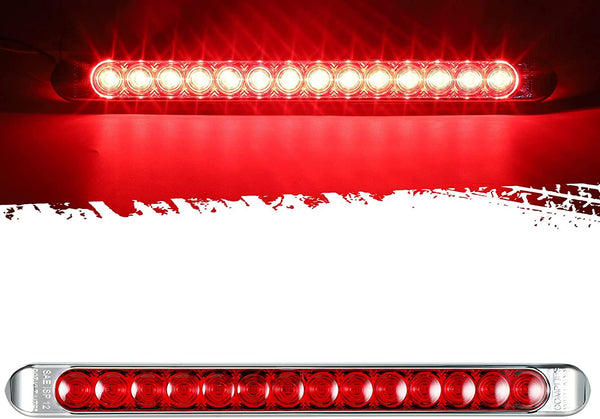 Partsam 17 Inch Led Trailer Sequential Turn Left Right Signal Light Ba